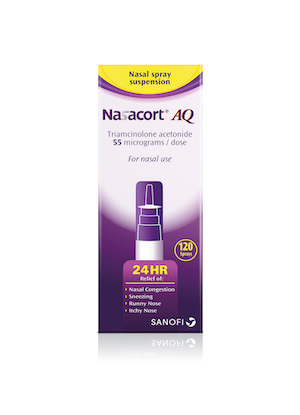 NASACORT AQ 55 MCG NASAL SPRAY 120 DOSES | Wayak